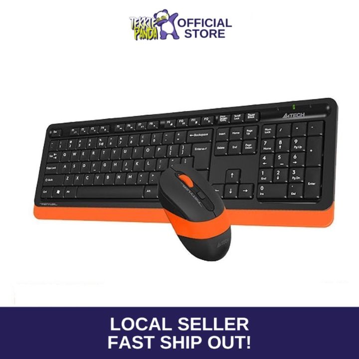 A4Tech Fstyler Fg1010 Wireless Keyboard Mouse Combo USB Orange | Lazada PH