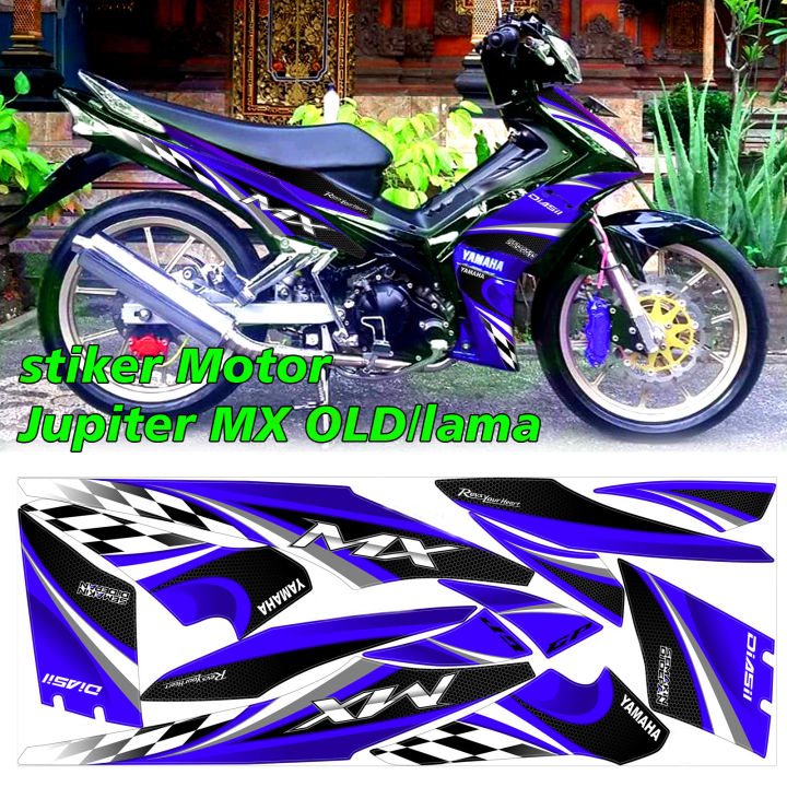 Stiriping Motor Yamaha Jupiter MX 135 Lama Old Variasi Sticker Lis ...