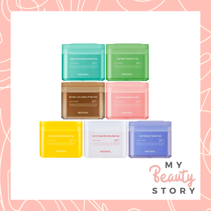 Mediheal Toner Pad - Tea Tree / Madecassoside / Watermide / Collagen ...