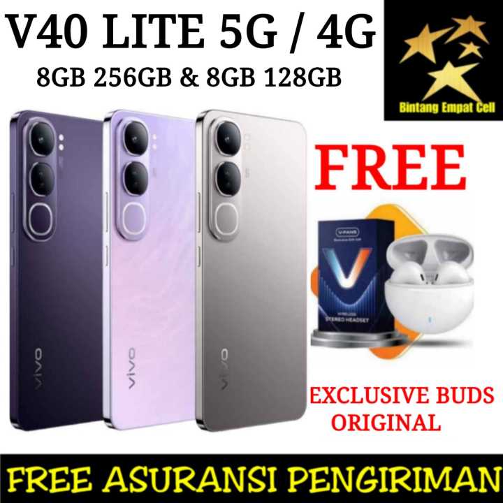 VIVO V40 LITE 5G 4G 8/128 & 8/256 GARANSI RESMI | Lazada Indonesia