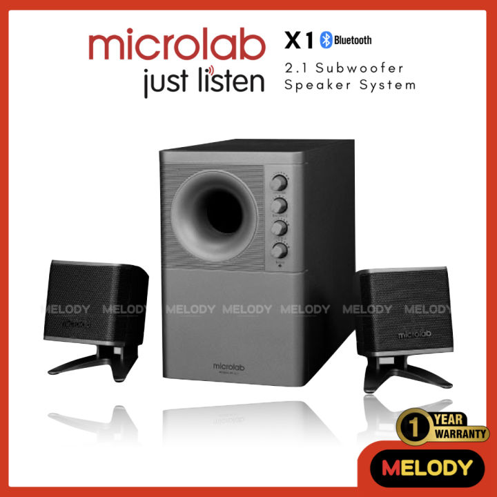 microlab X1 Bluetooth ลำโพงบลูทูธ ระบบ 2.1 รับประกันศูนย์ microlab 1 ปี ...