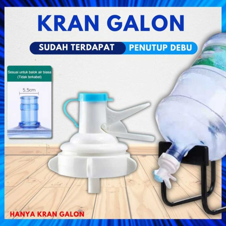 Kran Galon/ Keran Tutup Galon Aqua air Minum / KEPALA KRAN GALON DENGAN ...