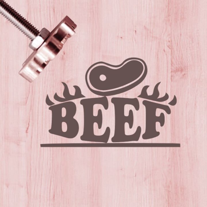 BBQ Barbecue Branding Iron Signature Name Marking Stamp Tool Meat Steak ...