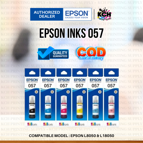 100% ORIGINAL Epson 057 Inks For Printer L8050 and L18050 | Lazada PH