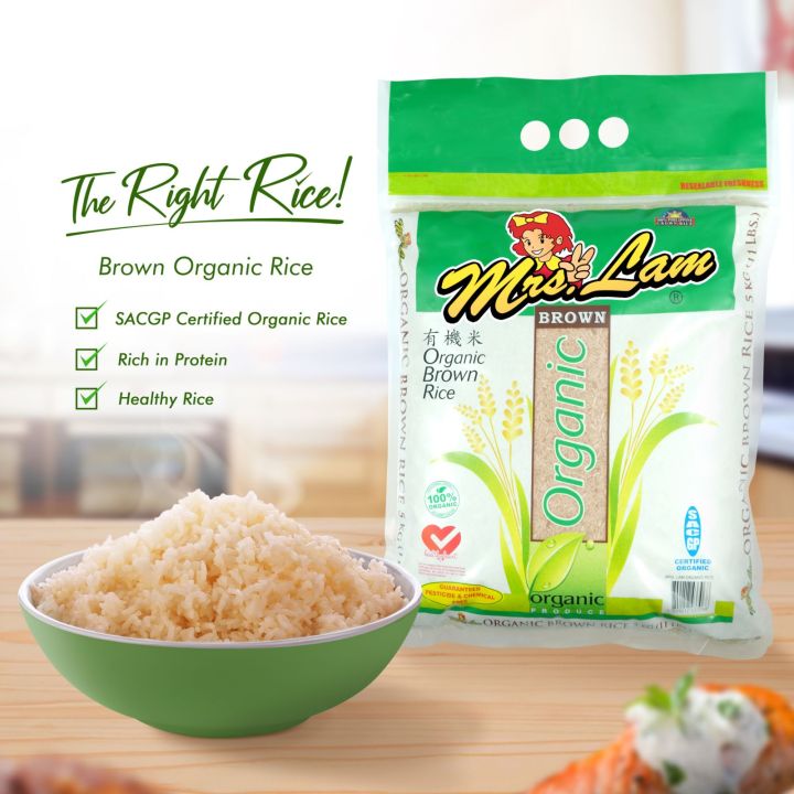 4KG Mrs. Lam Organic Brown Rice | Lazada PH