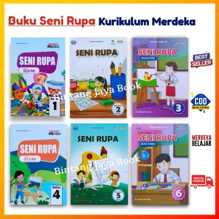 Buku Seni Rupa Kelas 1 2 3 4 5 6 SD/ MI Kurikulum Merdeka / Kurikulum 2022 | Lazada Indonesia