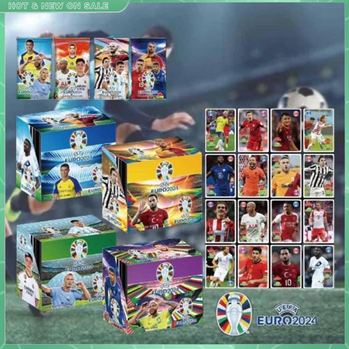 Full Box (40 packets) UEFA EURO 2024 Trading Cards Collection random 1 ...