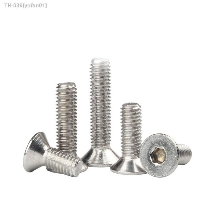 M2 M2.5 M3 M4 M5 304 A2 Stainless Steel grade Hexagon Hex Socket Head Flat Countersunk Allen ...