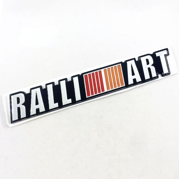 1 x High Quality RALLIART Logo Car Auto Side Rear Trunk Emblem Badge ...