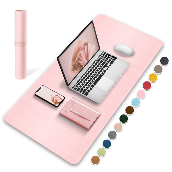 Nikko Leather Mouse Pad Oversized Computer Keyboard Pad Office Desk Pad Waterproof And Non Slip