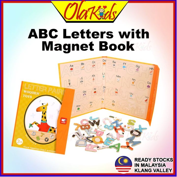OLAKIDS ABC Letter Pairing ABC Letter Matching Alphabet Magnetic Puzzle ...