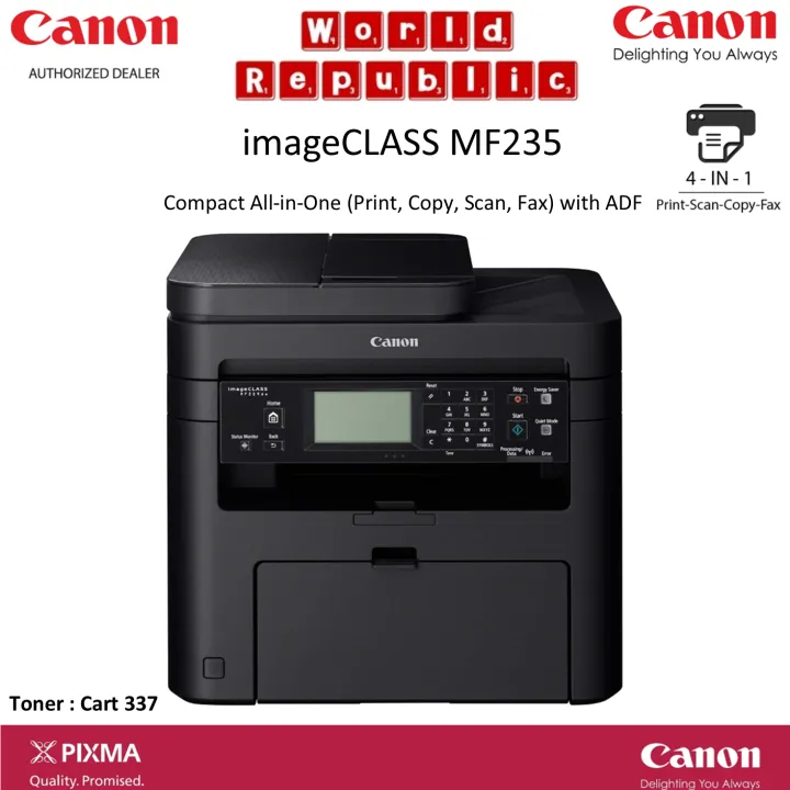 Canon imageClass MF235 All-In-One Laser Printer with ADF - Touch Screen ...