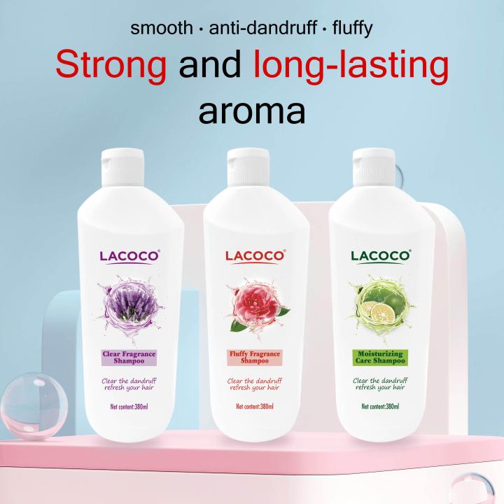 LACOCO 3 Flavor shampoo smooth anti-dandruff fluffy Strong and long ...