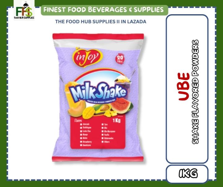 Injoy Milk Shake Ube Flavored Powder 1kg | Lazada PH