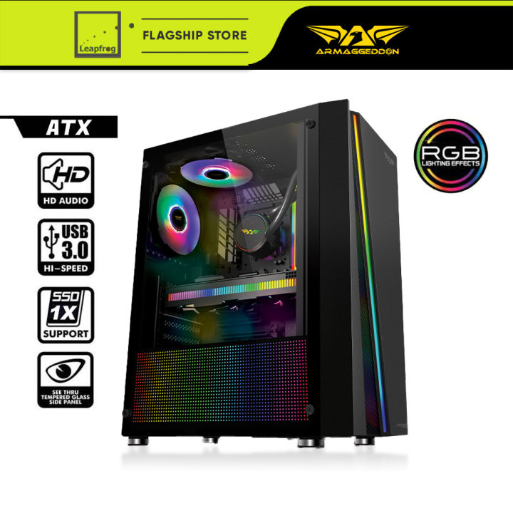 Armaggeddon Kagami K2 ATX Gaming PC Case with RGB Lighting Effect | Lazada