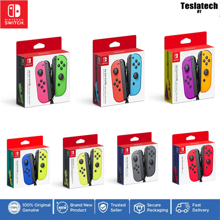 (Ready stock)original Nintendo Switch Joy-Con Controller Pair - Neon ...