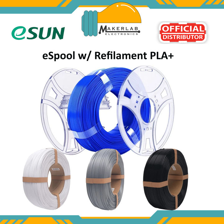 eSUN PLA+ PLA PLUS eSpool Filament Refill 1KG 1.75mm with Spool for 3D ...
