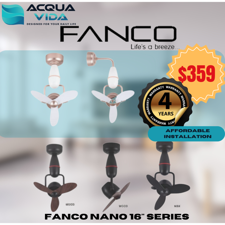 [Installation]FANCO NANO SERIES 16" Inch 5 Speed 90 Degree Oscillation ...