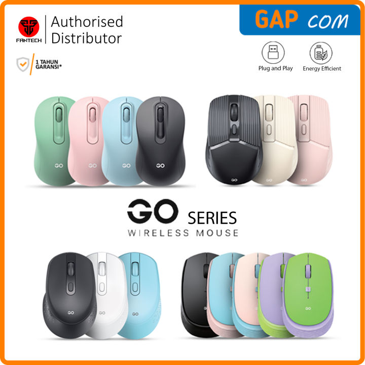 Mouse Wireless Office Fantech W607 W608 W605 W606 GO Series for Desktop Laptop Mouse | Lazada ...