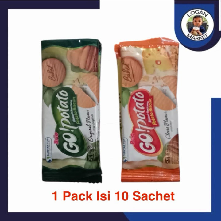 Go Potato Brio Biskuit Kentang Rasa Original Isi 10 Sachet Sedang ...