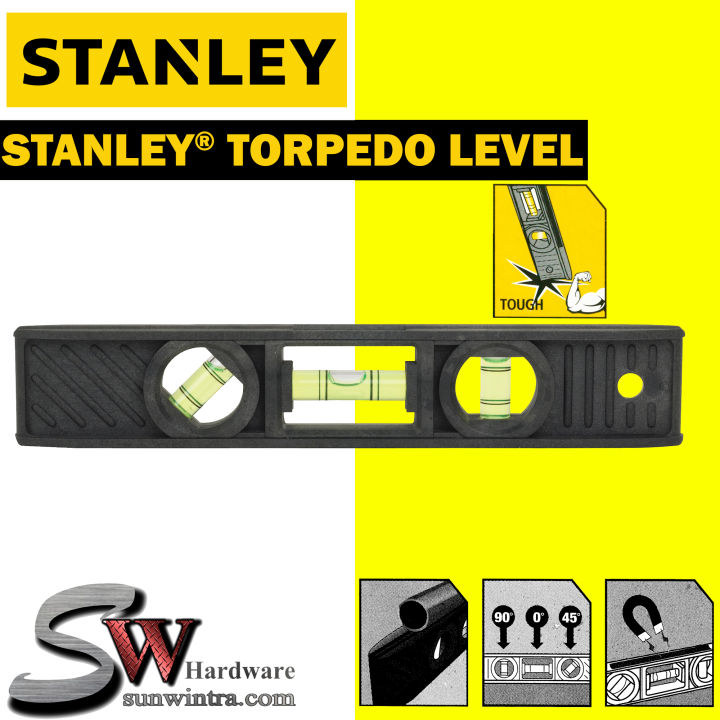Stanley 8" 3 level Torpedo Level with magnetic base #STHT42291-8 | Lazada