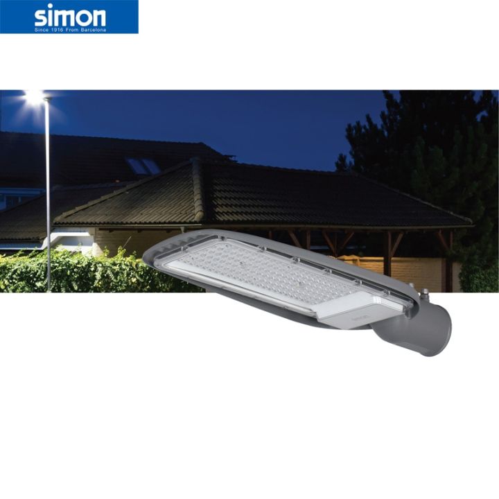 Simon LED street light โคมไฟถนน ประกัน2ปี ไฟถนน 3000K 4000K 6500K แสง ...