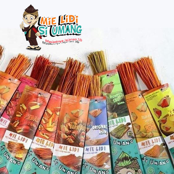 HALAL Mie Lidi Makaroni Si Umang Crunchy Noodle Snack Snek Cemilan ...