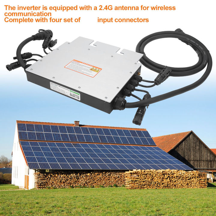 1200W MPPT Solar Micro Inverter Grid Tie Inverter DC 18-50V to AC 120V ...