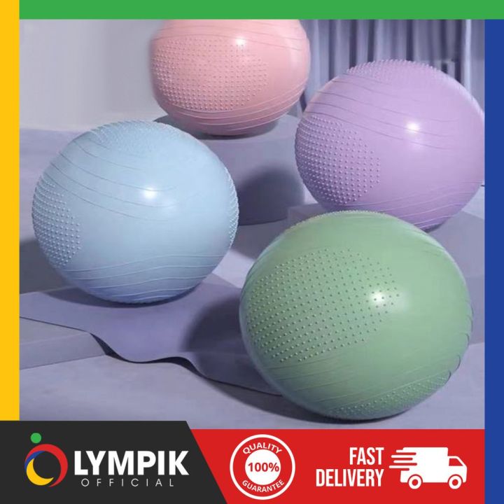 OLYMPIK 55cm Explosion-Proof Premium Pastel Colored Fitness Gym ...