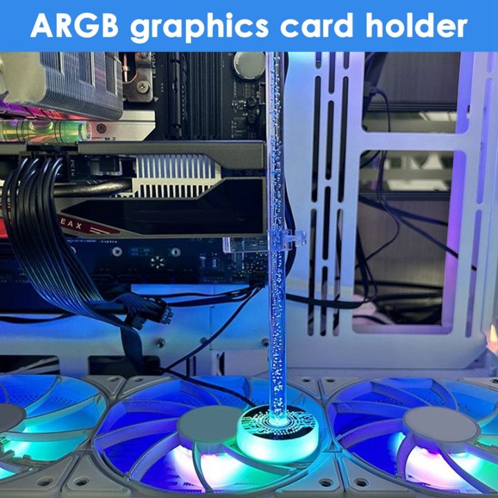 HOME ELEC-ARGB Graphics Card Bracket RGB Vertical Support 5V 3PIN ...