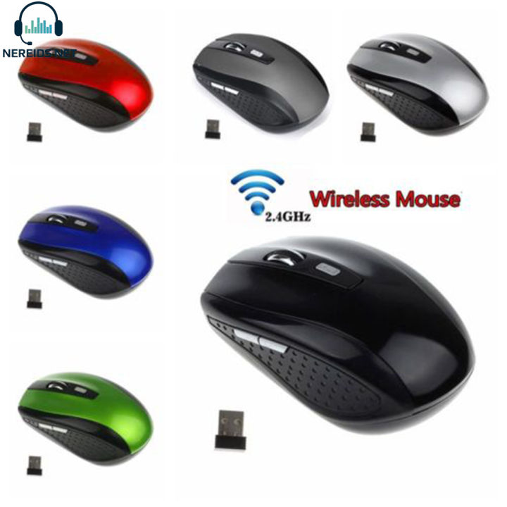 Wireless Gaming Mouse 1200DPI 2.4GHz Optical USB Receiver Mice for PC ...
