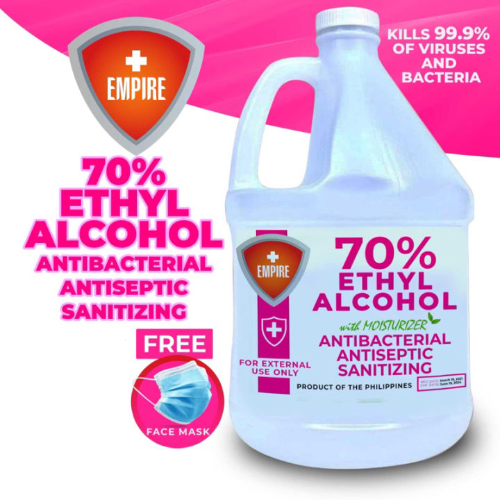EMPIRE 70% ETHYL ALCOHOL 1 GALLON ANTISEPTIC | Lazada PH