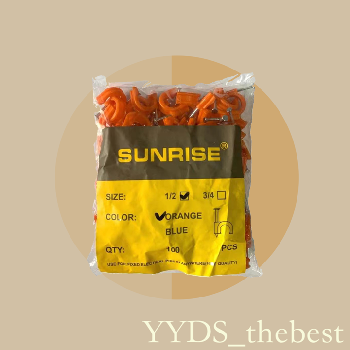 pvc clamp 1/2in 3/4in 1in orange and Blue/pipe clamp/pipe clip/hose ...