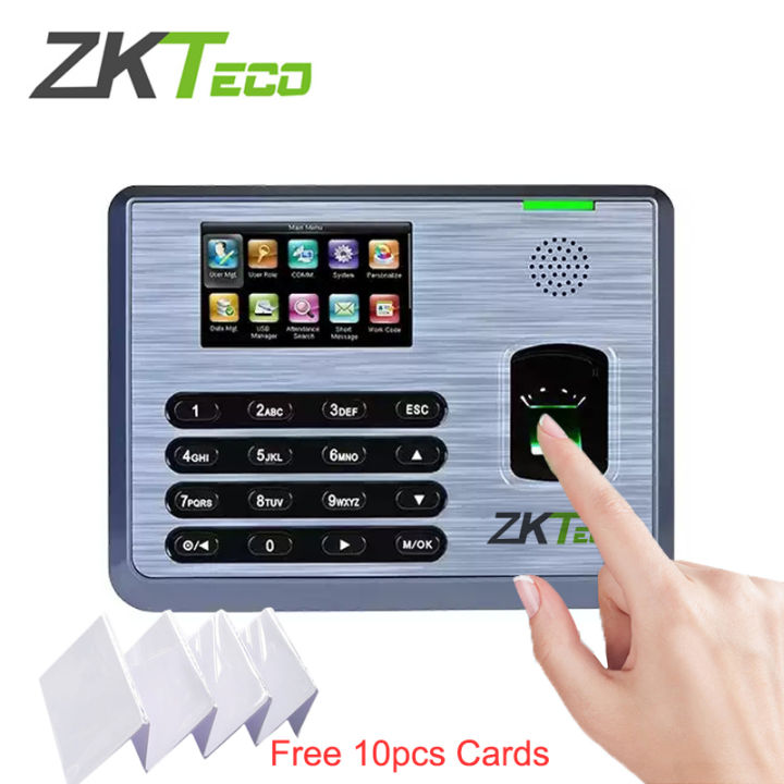 ZKTeco UA400 Fingerprint Time Clock Time Attendance System Fingerprint Time Attendance office ...
