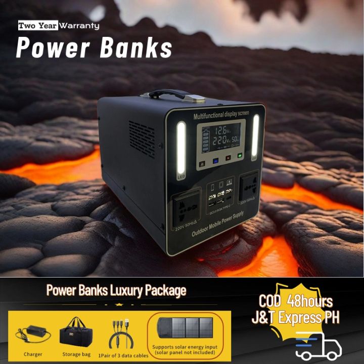 1200W Portable Power Station Large Capacity Powerbank Power Supply for ...