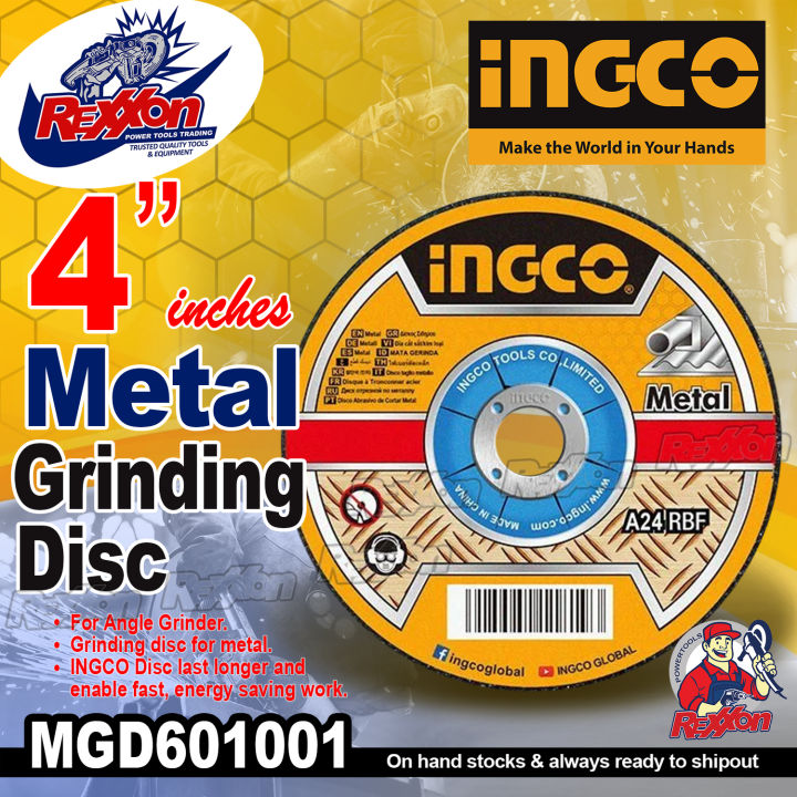 INGCO 4" Inches Metal Grinding Disc MGD601001 Rexxon Power Tools ...