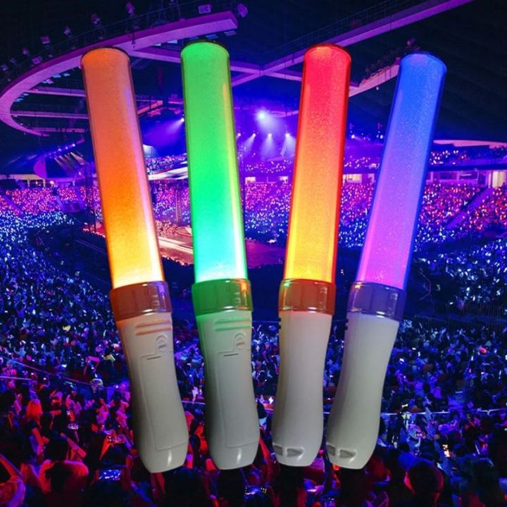 15 Colors Glow Sticks Lightstick RGB LED Glow Stick Idol Concert Bar ...