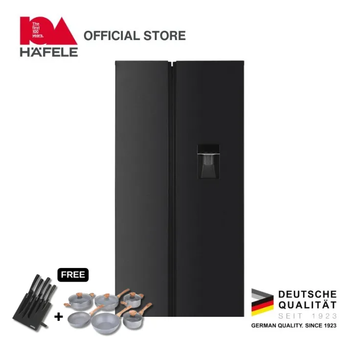Hafele Alaska Free-Standing Refrigerator - Kulkas 2 Pintu - Black ...