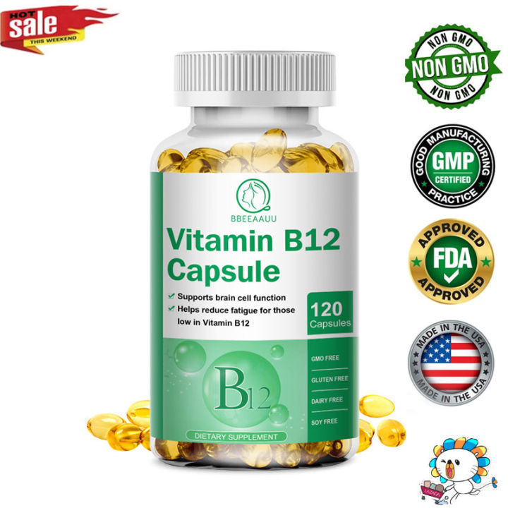 Vitamin B12 Capsule-500 MCG Supplement with Methylcobalamin (Methyl B ...