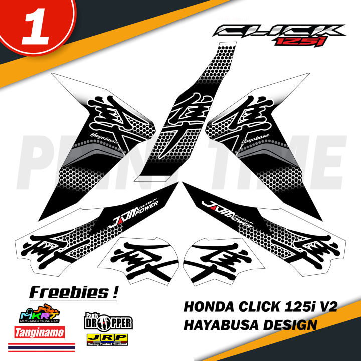 HONDA CLICK 125 V2 HAYABUSA DECALS | Lazada PH
