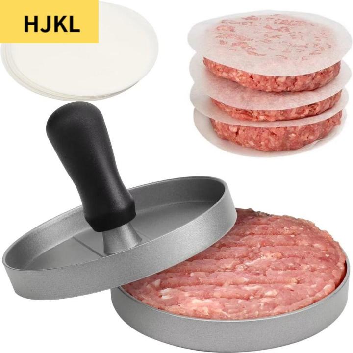HJKL อลูมิเนียม ที่กดเนื้อแฮมเบอร์เกอร์ พร้อมกระดาษแพตตี้ 100 แผ่น ไม่ ...