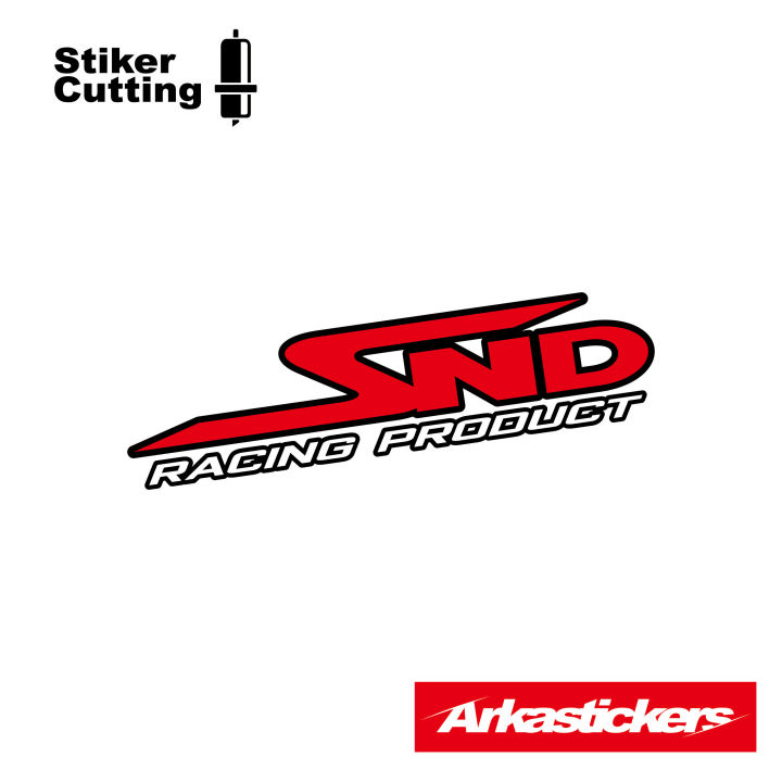 Cutting Stiker SND RACING untuk Motor Mobil Helm dll bisa menyala ...