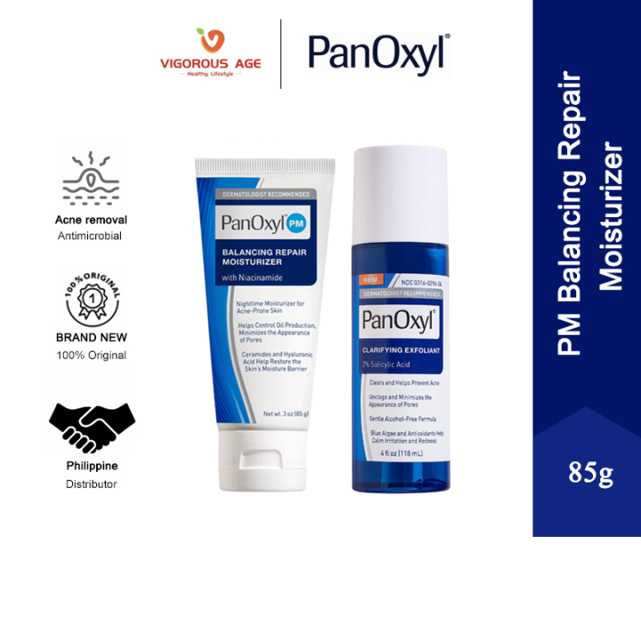 PanOxyl PM Balancing Repair Moisturizer with Niacinamide Ceramides and ...