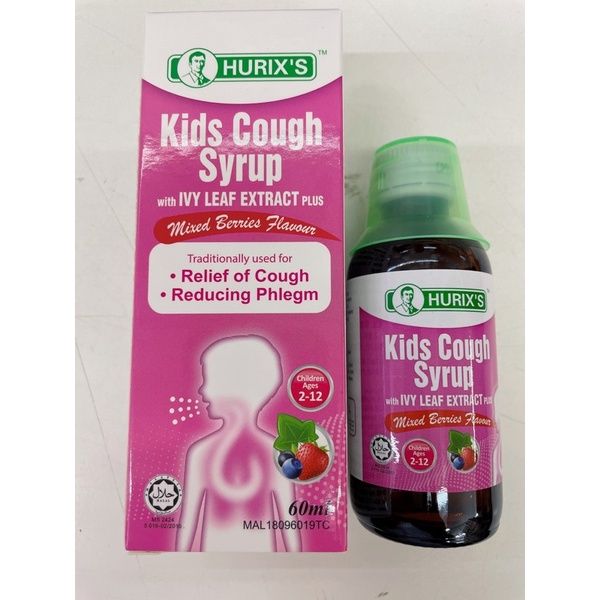 HURIX'S Kids Cough Syrup with Ivy Leaf Extract Plus 60ml (Coughs) | Lazada