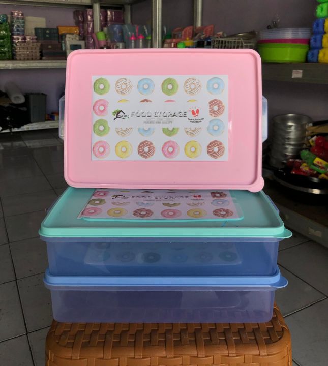 Tempat Donat / box donat / Kotak donat / kotak serbaguna BY BUCIK RISMA ...