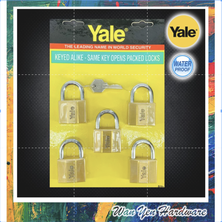 YALE BRASS PADLOCK V140.40-5KA (40MM) | Lazada