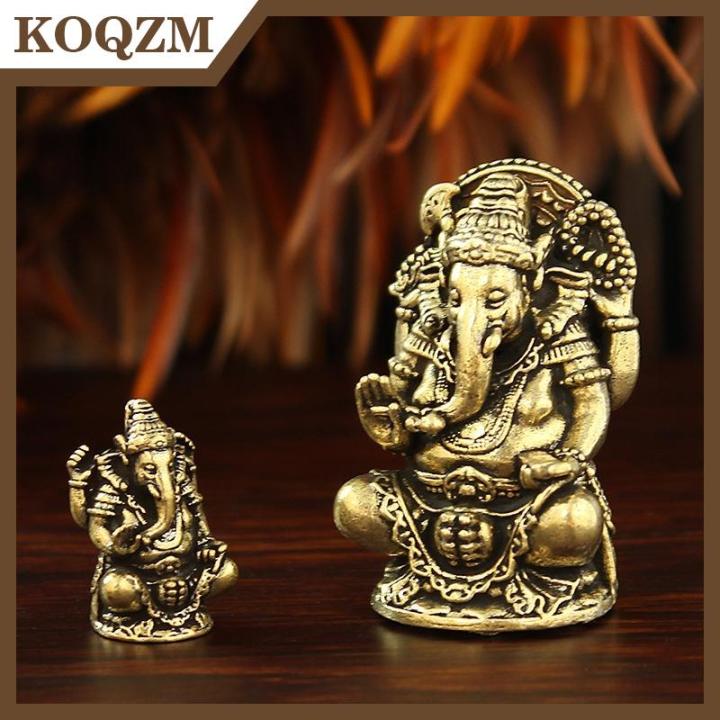 KOQZM 1 3pcs Châu Á Ấn Độ Thái Lan voi Thiên Chúa hình điêu khắc mini ...