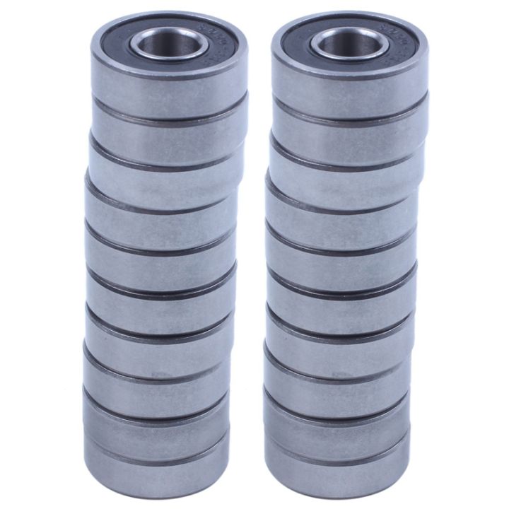 20Pcs 6000RS Shielded Deep Groove Radial Ball Bearings 10mmx26mmx8mm ...