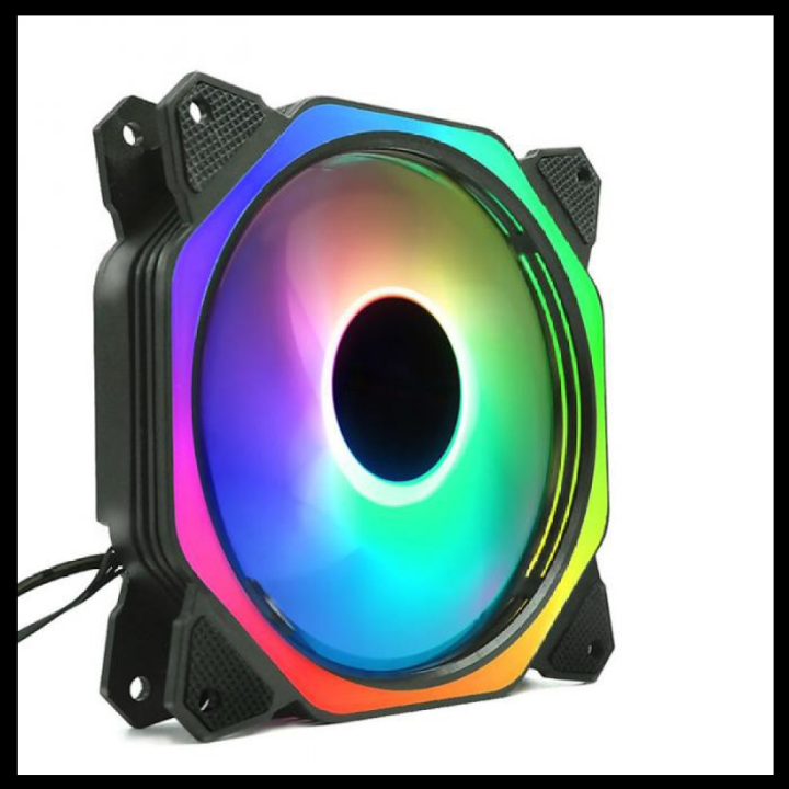 [ Local Ready Stock ] RGB LED Cooling Fan 120mm with 12 Color for ...