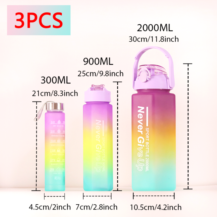 Hexagonal gradient color sports water bottle | Lazada PH